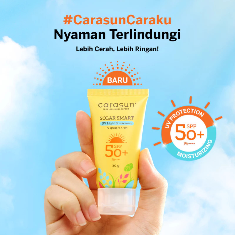 Carasun Solar Smart UV Light Sunscreen 30g SPF 50+ PA+++++ | Shopee Philippines