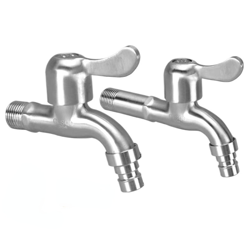 [XNY] 304 Stainless Steel Extended Thickened Washing Machine Faucet 4 ...