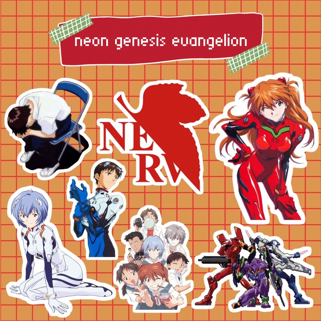 Anime Stickers / Neon Genesis Evangelion Anime Sticker / Coated Vinyl ...