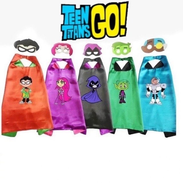 Anime Teen Titan Cyborg Costume Comic Superhero Cosplay Mask with Cape ...