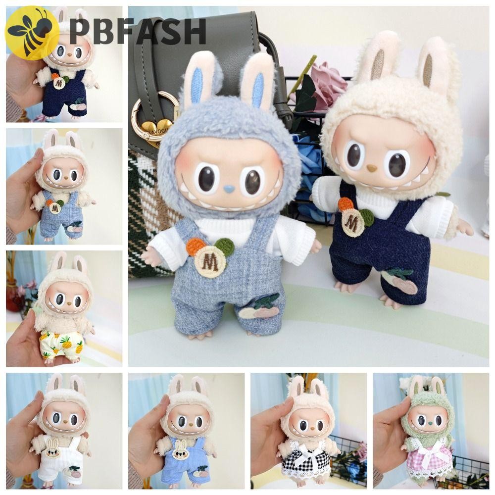 PBFASH Labubu Time Clothes, Bread Head Cover Doll's Clothes 17cm Labubu ...