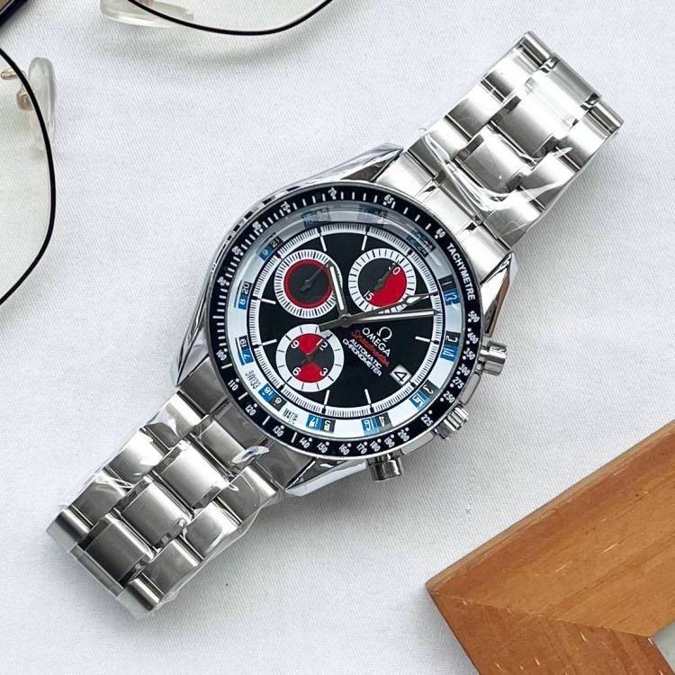 Omega OMEGA Three Eyes Six Hands Stainless Steel Case Stainless Steel ...