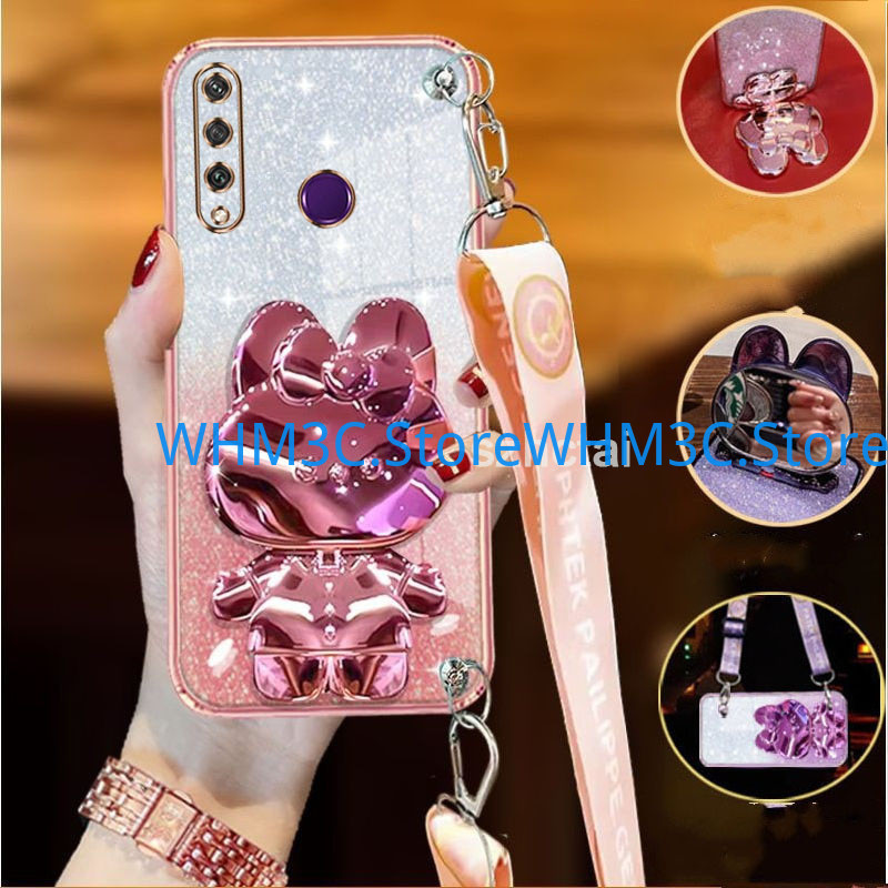 Casing Huawei Y6p Y9 Prime 2019 Y9S Long Wrist Strap Style with Rabbit ...