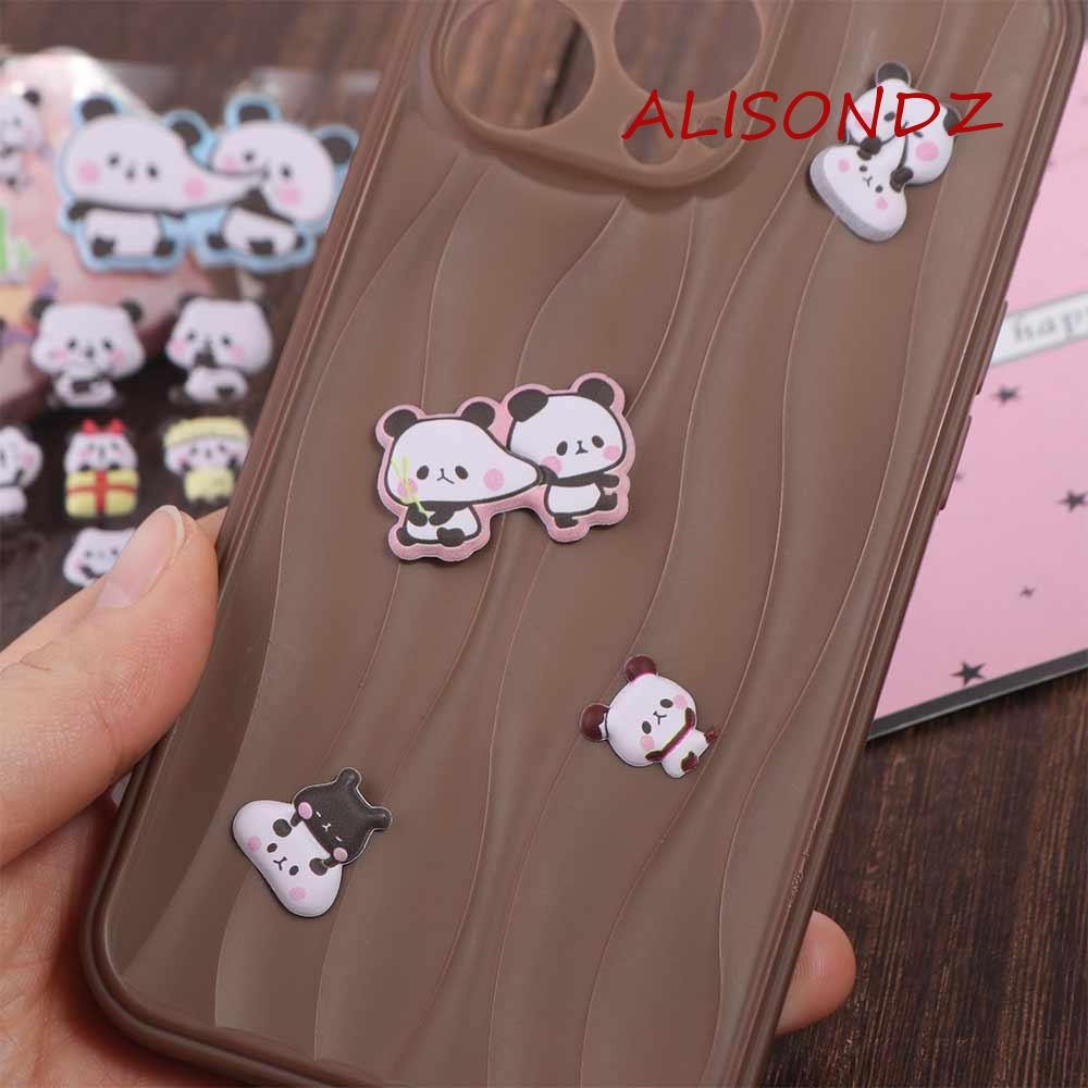 ALISONDZ Panda Sticker, Gift Box Strawberry Bear Panda Bubble Sticker ...