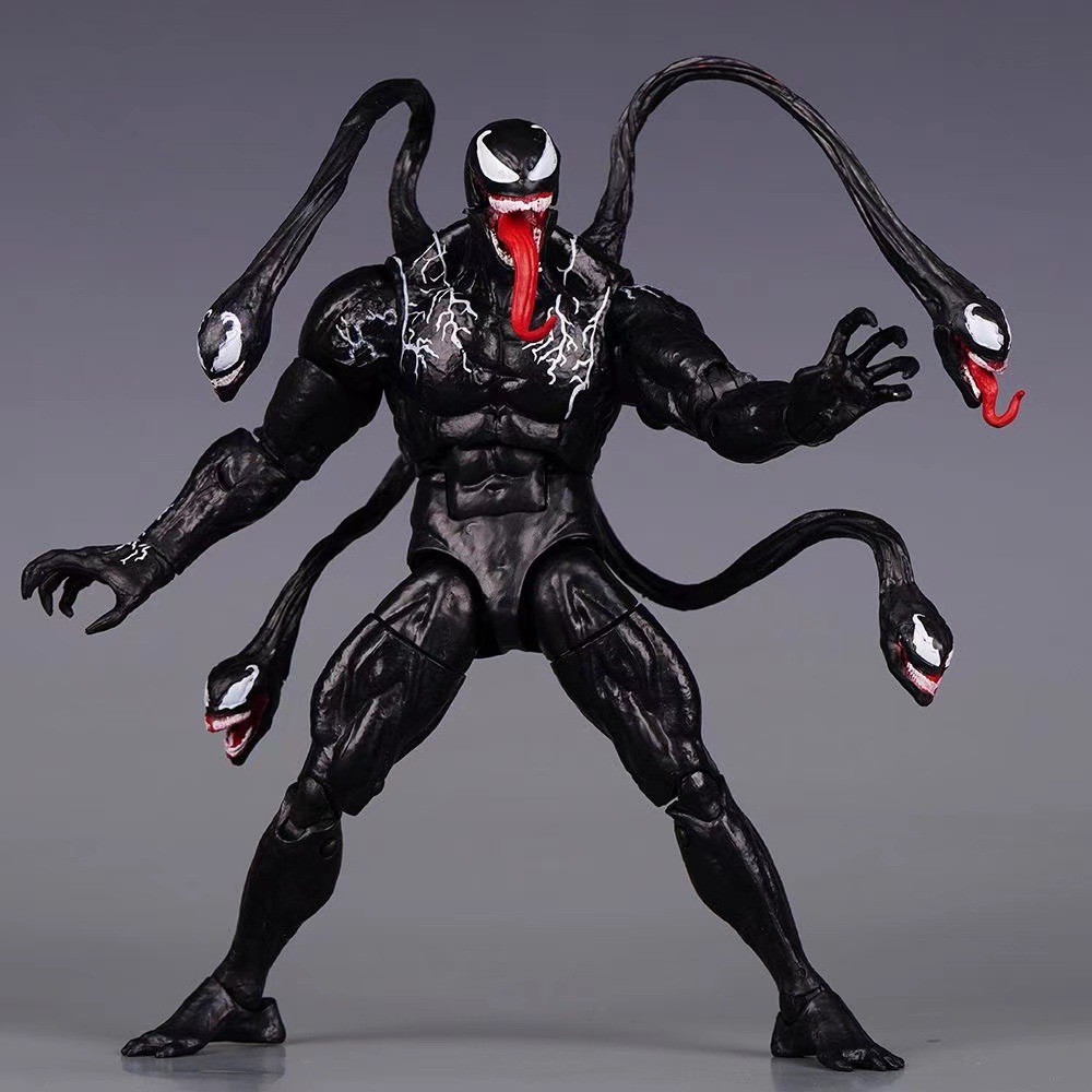 Marvel Legends Venom 2 Action Figure with Many Heads Model Black Agent ...