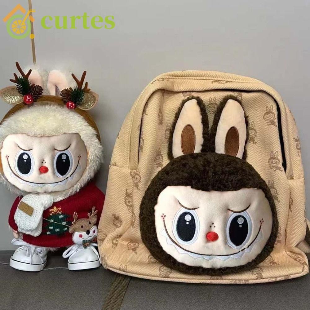 CURTES Labubu Shoulder Backpack, Large Capacity Zipper Students Labubu ...