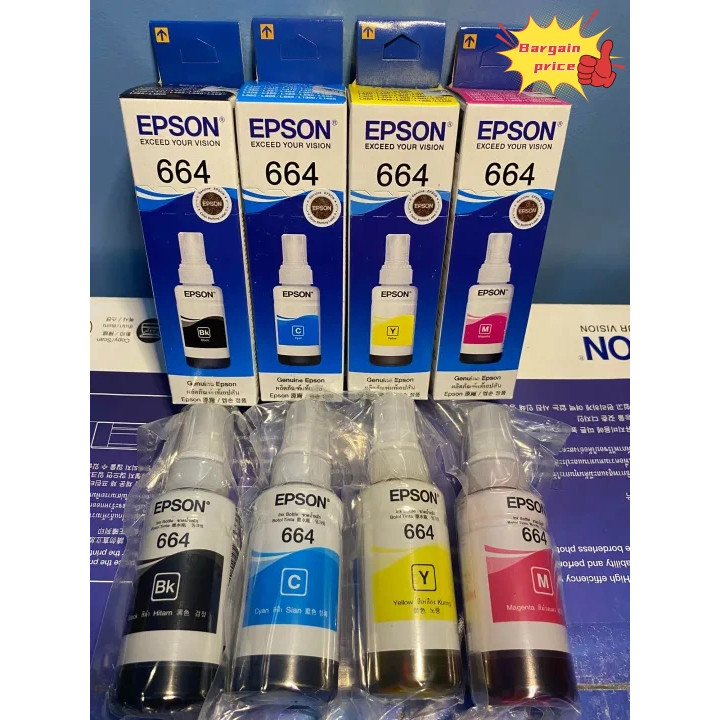 664 Ink Compatible for printers L360 L120 L121 L565(NO BOX) | Shopee ...