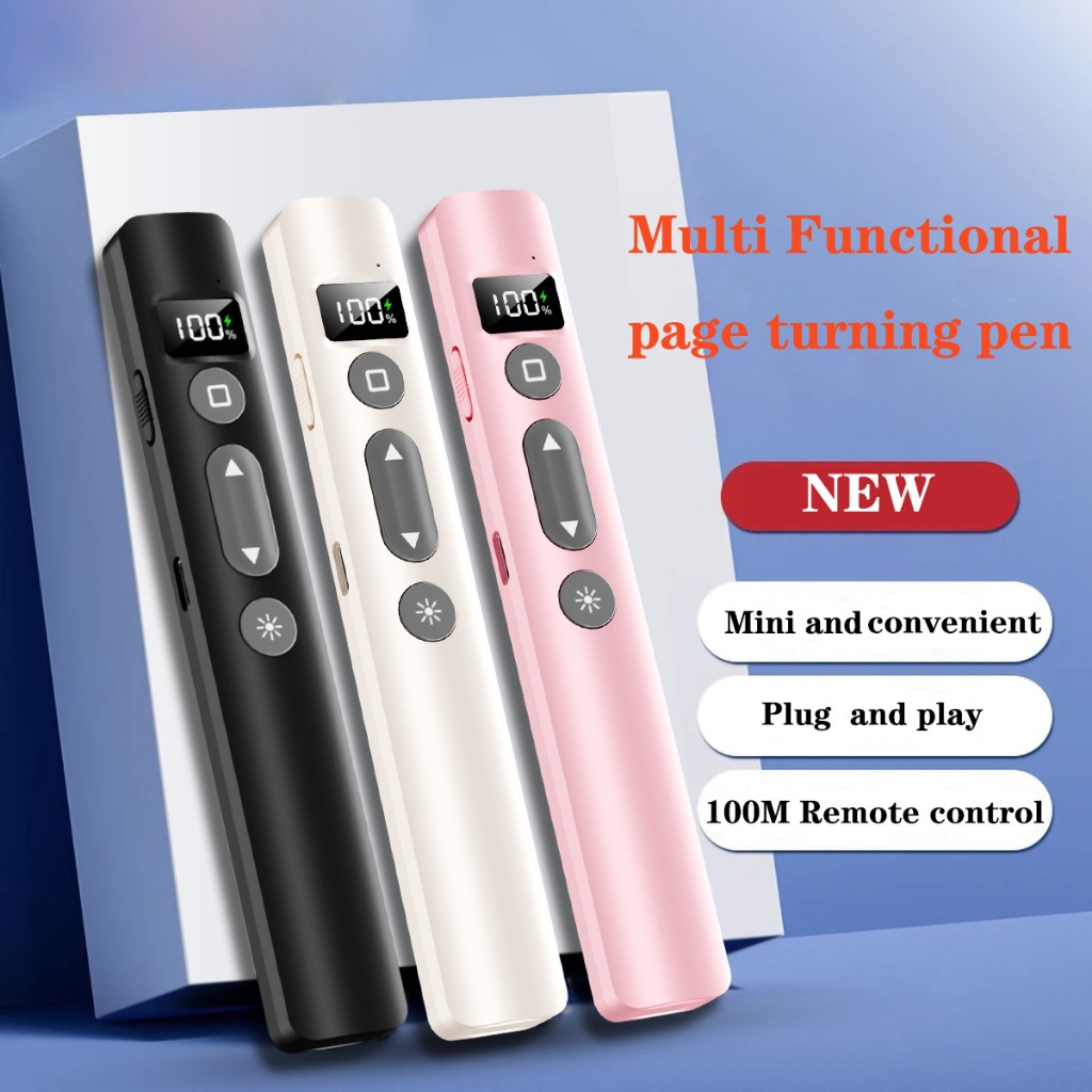 Wireless Presenter With Laser Pointer Laptop Remote Control Flip Pen ...