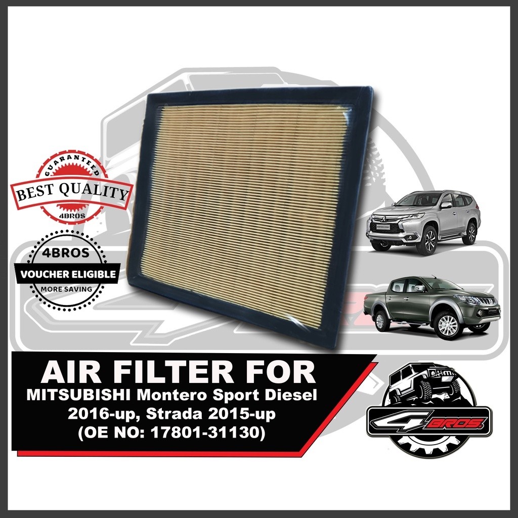 Excellabs Air Filter for Mitsubishi Montero Sport Diesel 2016 to ...
