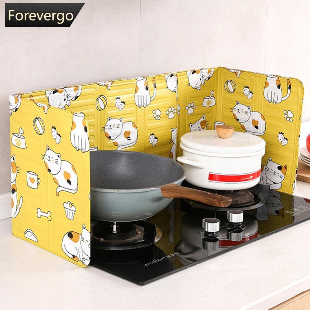 FOREVERGO Aluminium Foil Kitchen Oil Anti Splatter Shield Guard Cooking ...