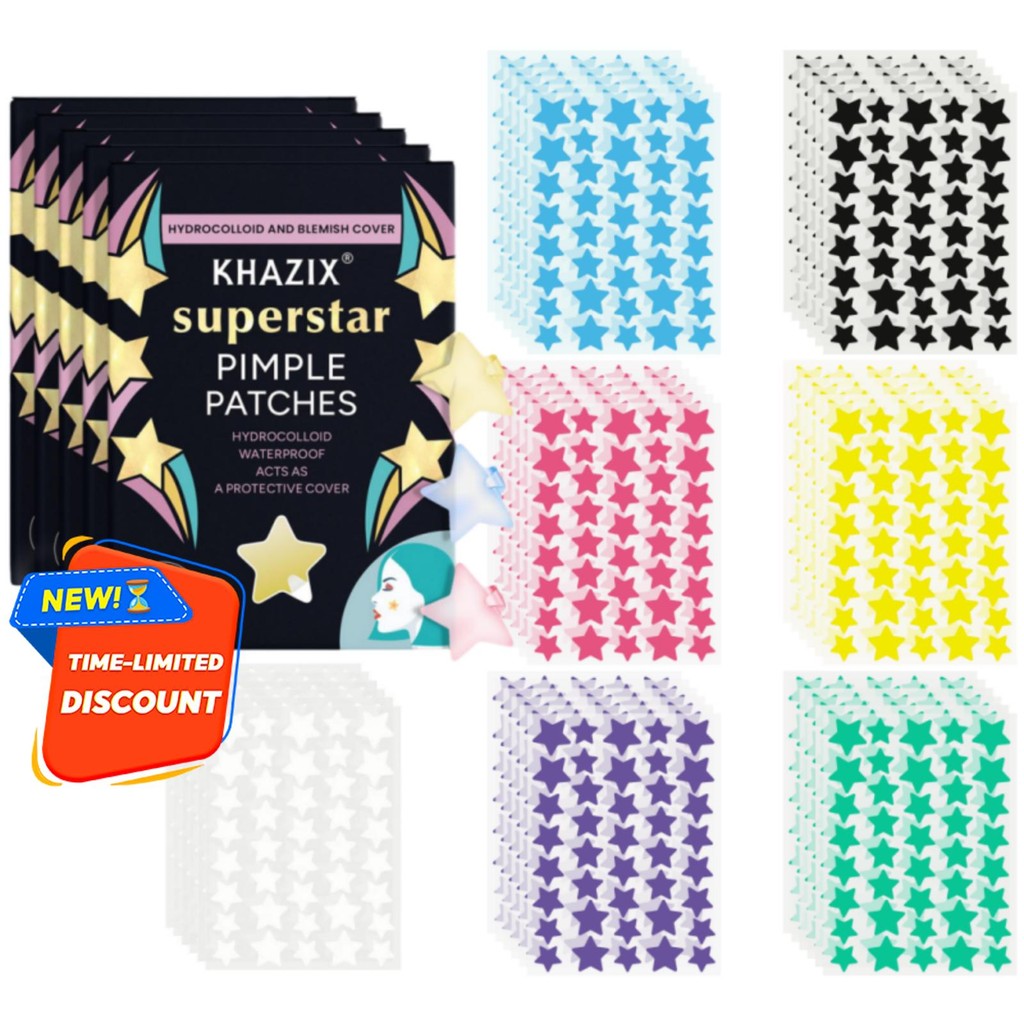 1400 Star Pimple Patches with Tea Tree Extract Cute Star Design for ...