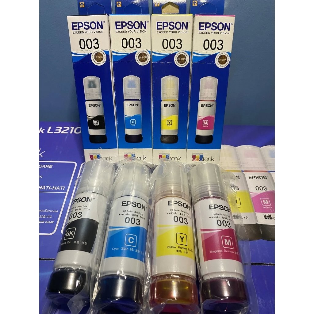 Epson 003 Original Ink Bottles for L3110 L3210 L3150 L3250 L5190 L5290 ...