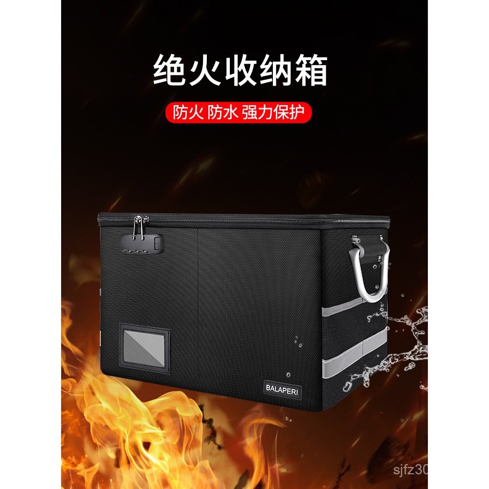 Fireproof Lockable Organizer Box Foldable Multifunctional Large ...