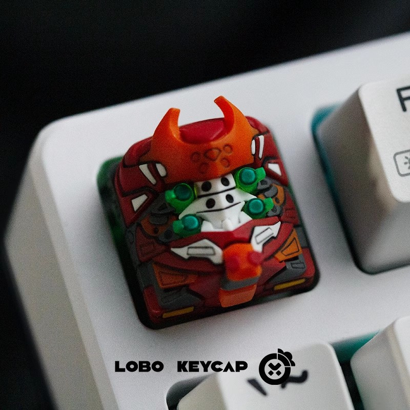 Neon Genesis Evangelion EVA Keycaps | Asuka & Unit-01 Single ESC Keycap ...