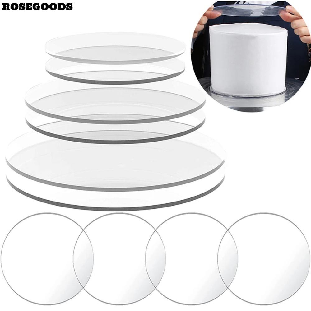 ROSEGOODS Cake Disc, Reusable Cake Base Plate, Useful Blank Layered ...