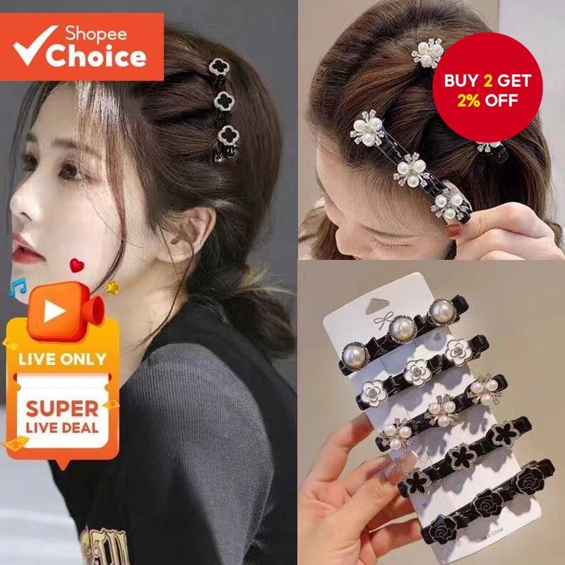 New Year's gift new Versatile Duck Mouth Clip Hair Braid Double layer ...