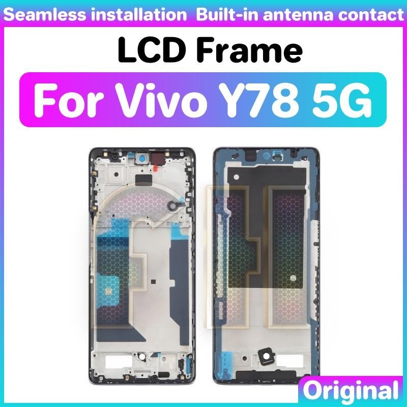 Middle front Display lcd frame For vivo y78 5g Front Housing Middle ...