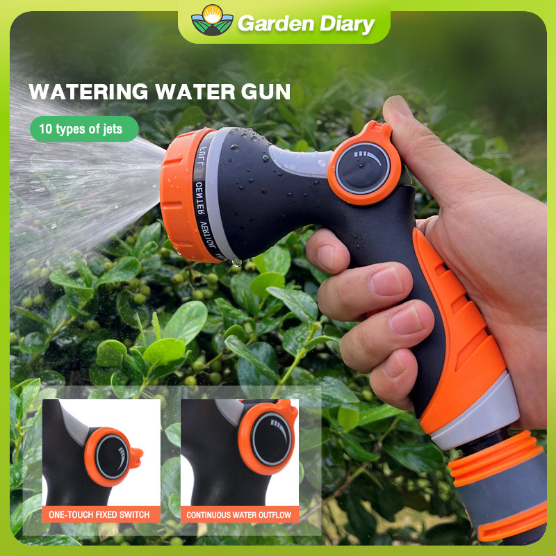 10 Function Garden Watering Water Gun Sprinkler with ABS Coating ...
