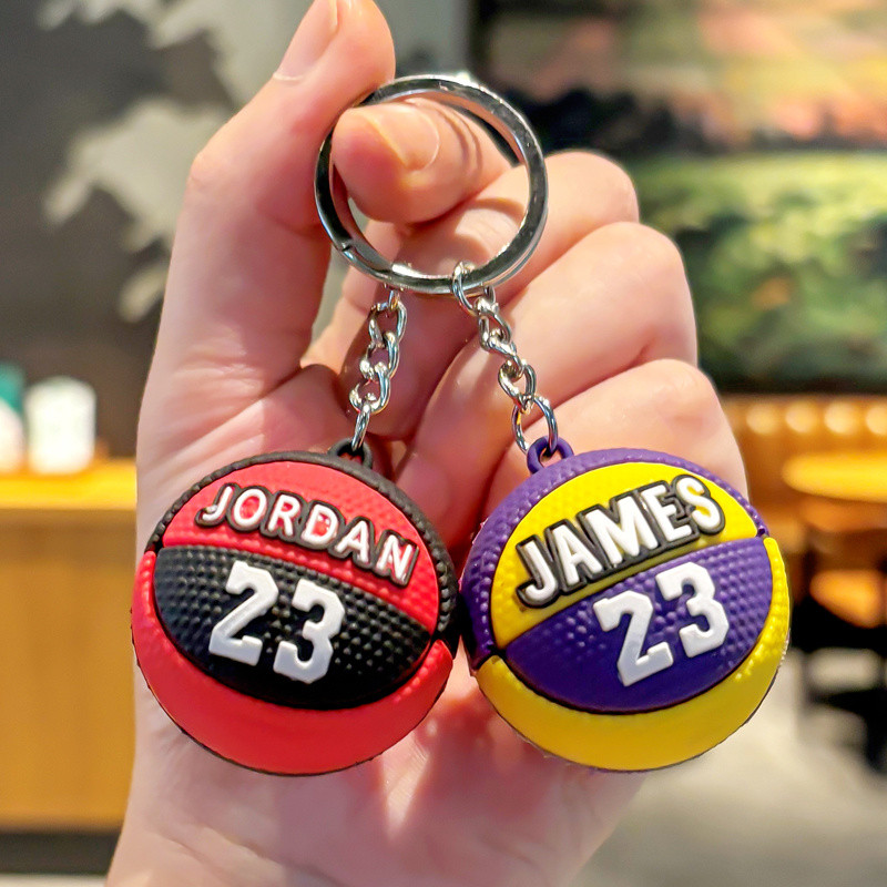 Star Simulation Basketball Kobe Keychain Cartoon Creative Student ...