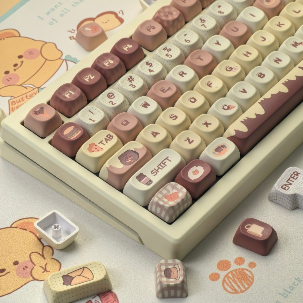 Bear Store Keycaps MOA/Cherry Profile 120+ Keys PBT Dye Sublimation ...