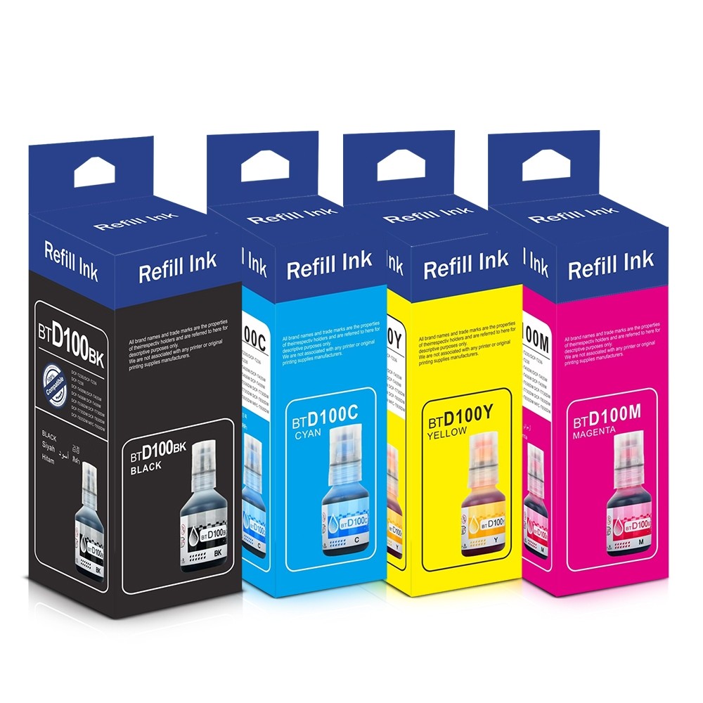 Brother BTD100BK Ink Bottle Black DCP-T430W, T530DW, T536DW, T830DW ...