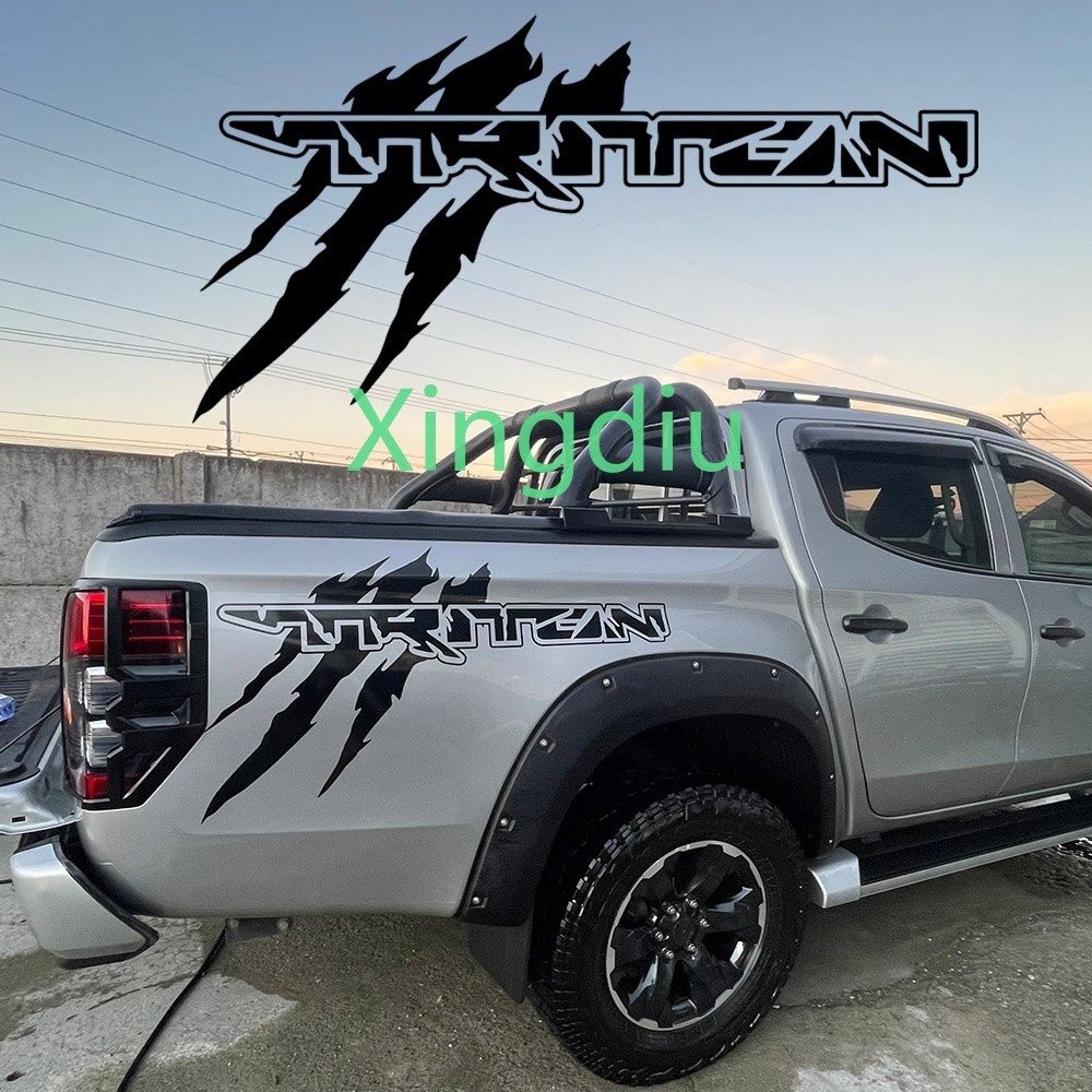 XD 2Pcs Pick Up Stickers 4X4 Vehicle Graphics Decals For Mitsubishi ...