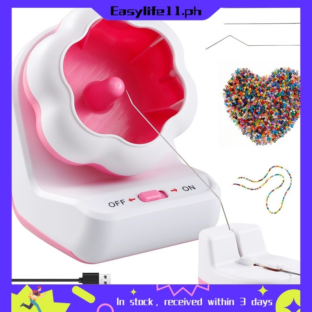 Electric Bead Spinner with Base Automatically Clay Bead Spinner with 2 ...