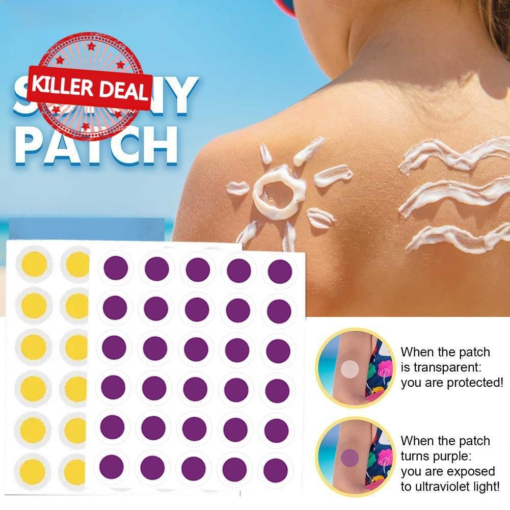 Uv Sunscreen Stickers Waterproof Uv Detection Patches For Work T5c8 ...