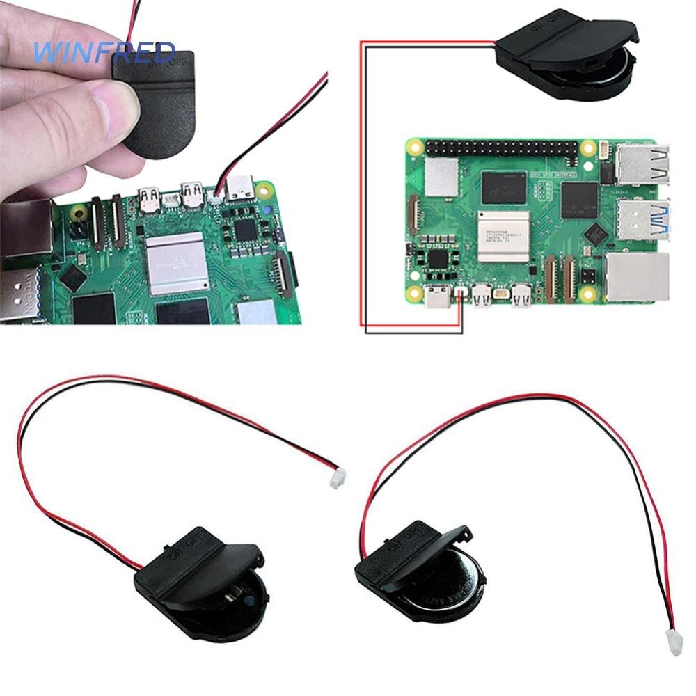 For Raspberry Pi 5 RTC Battery Box Real Time Clock Holder for RPI 5 Pi5 ...
