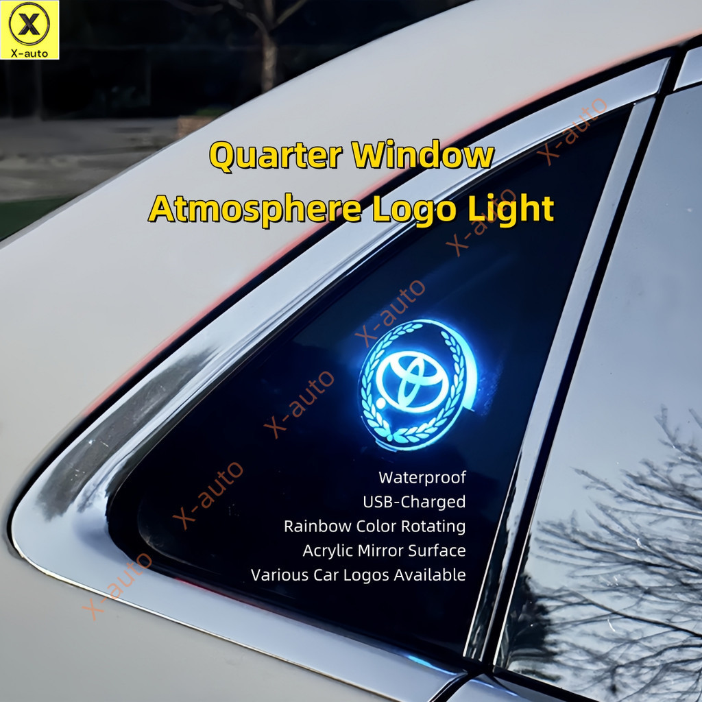 Quarter Window Atmosphere Logo Light - One Pair (2Pcs) - Triangle ...