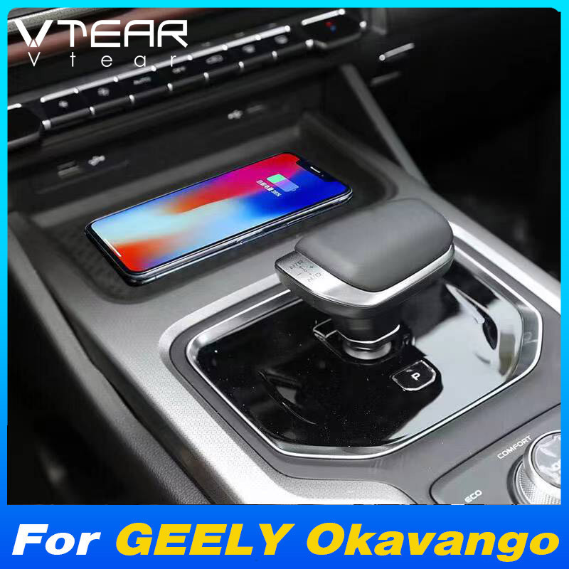 Car QI Wireless Charger For GEELY Okavango 2020-2024 Accessories 20w ...