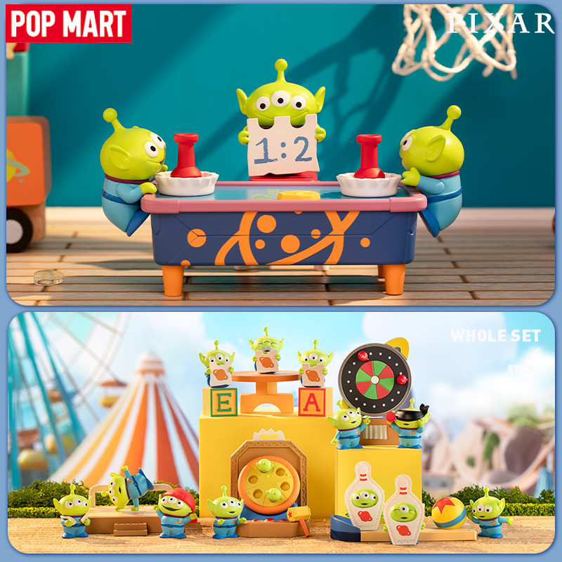POP MART Disney Pixar Alien Party Games Series Scene Sets Mystery Box ...