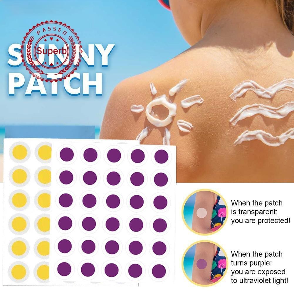 Uv Sunscreen Stickers Waterproof Uv Detection Patches For Work V9 ...