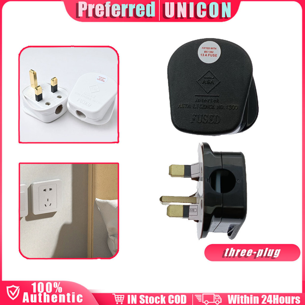 Extension Adapter UK 3 Pin AC Power Male Plug with Rewireable Fused ...