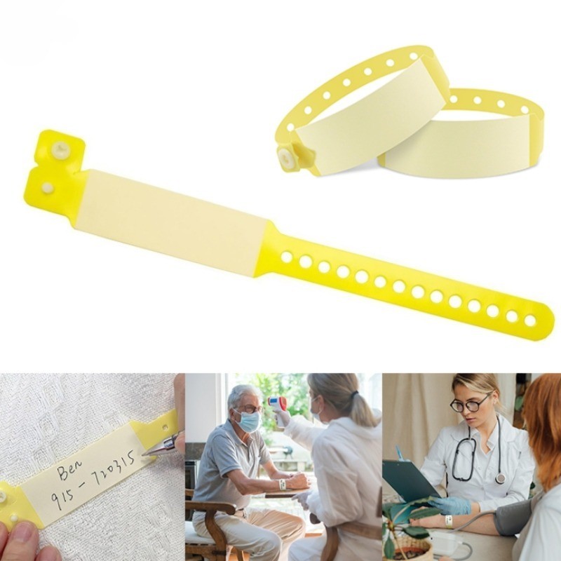 100pcs Adult wrist Personnel Management Waterproof Wristband PVC Hand ...