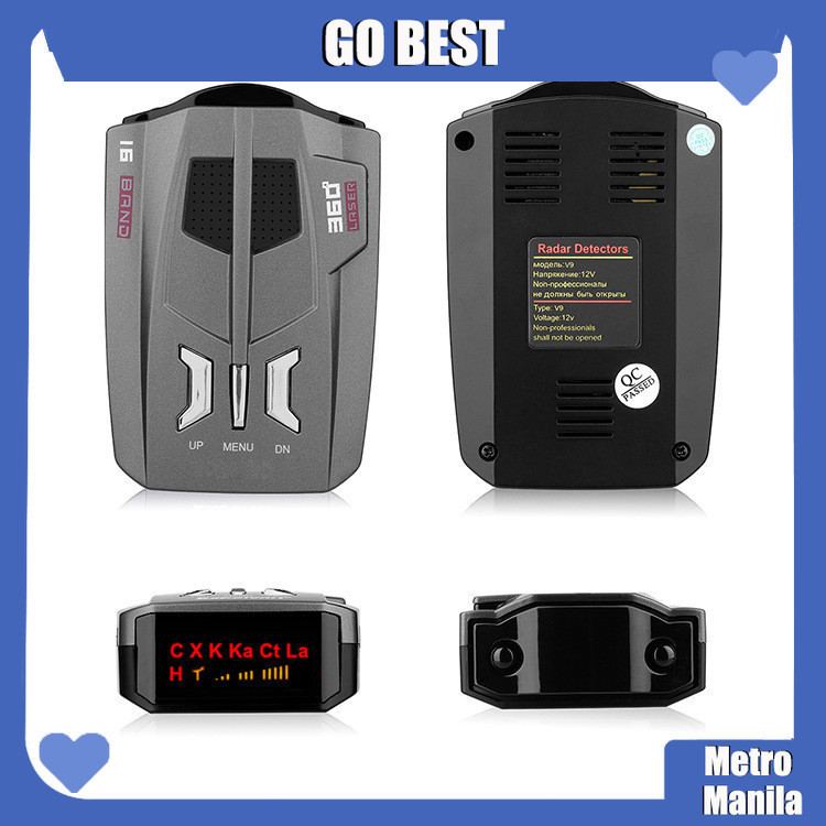 360-degree radar detector With English Language Display And Warning ...
