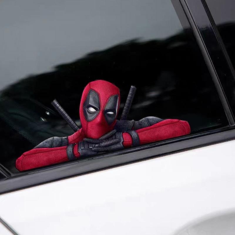 Cartoon Marvel Deadpool Car Stickers Bixin Deadpool Little Deadpool ...