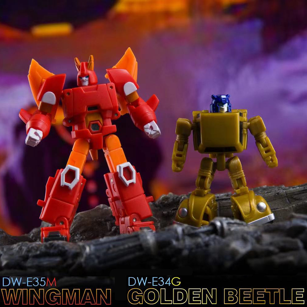 Dr. Wu DWE34G Golden Flying Bug DWE35M Red Rush Ultra Small Scale Mech ...