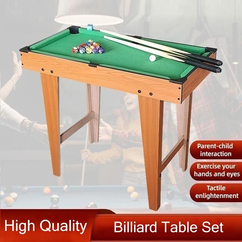 Mini Billiard Table Set for Kids Tall Feet Pool Table Junior Billiard ...
