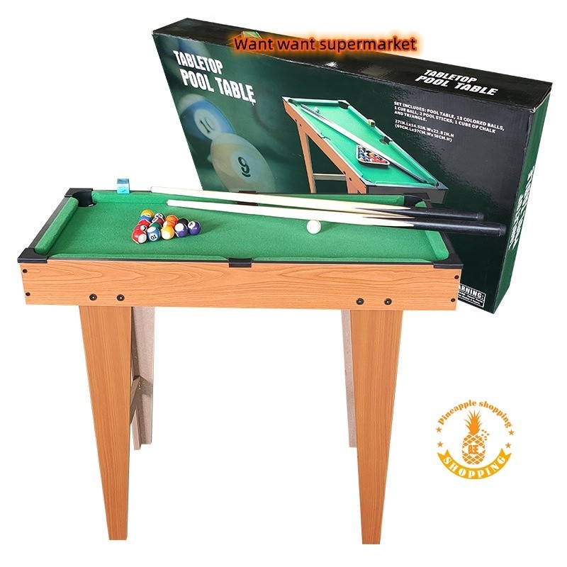 Mini Billiard Table Set for Kids Wooden Pool Billiards Adult Junior ...