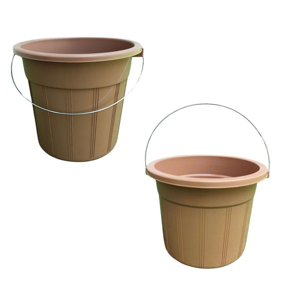 Mirage Mocha Water Pail / Timba with Handle High Quality | Shopee ...