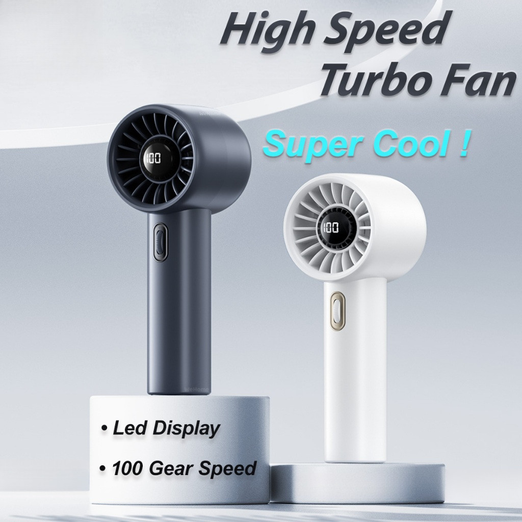 5000mAh Mini Fan Portable Handheld Bladeless Fan Strong Wind 100 Gear ...