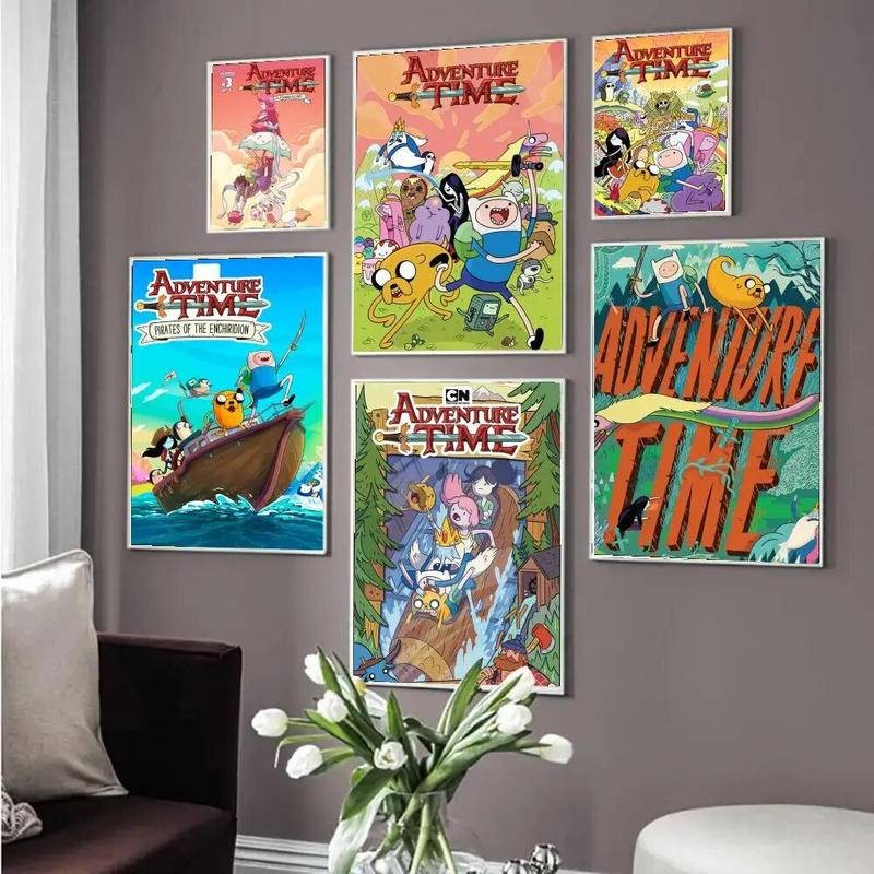 Cartoon Adventure Times Poster Adventure Time With Finn And Jake Poster ...