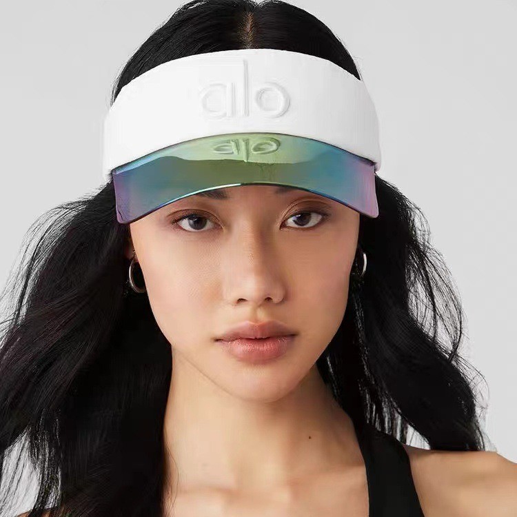 alo Baseball Cap Embroidered Hard Top Hat European and American Sun ...
