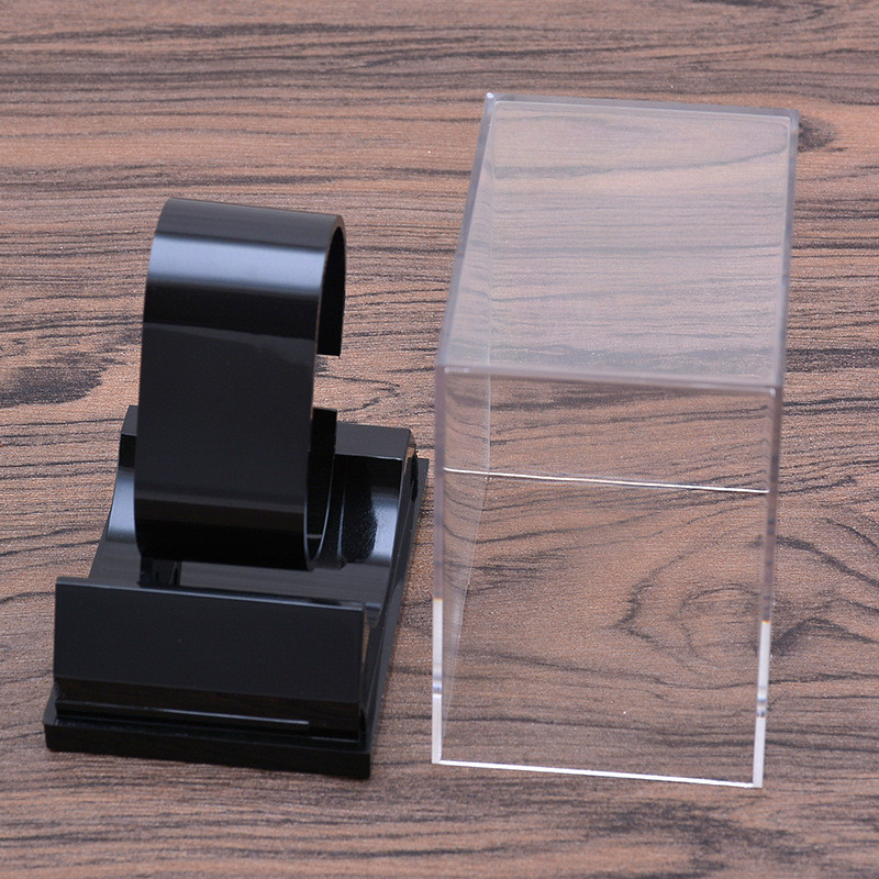 Plastic Clear Single Watch Display Stand Boxes,Watch Case Bracelet ...