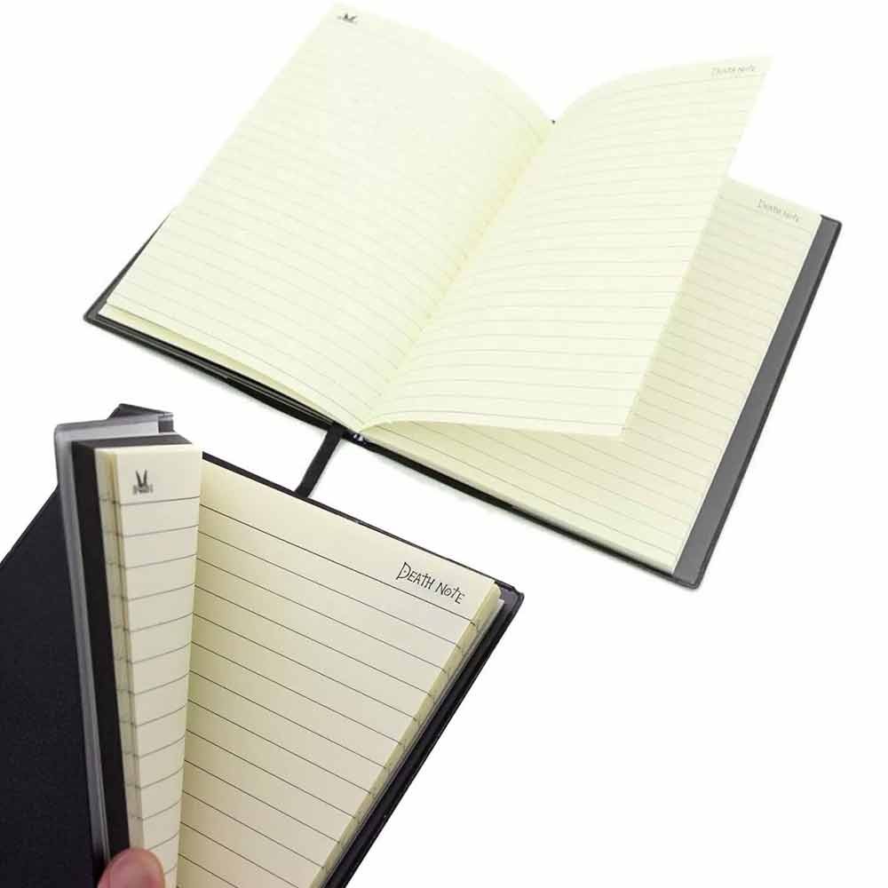 Anime Death Note Notebook Set Leather Journal and Necklace Feather Pen ...