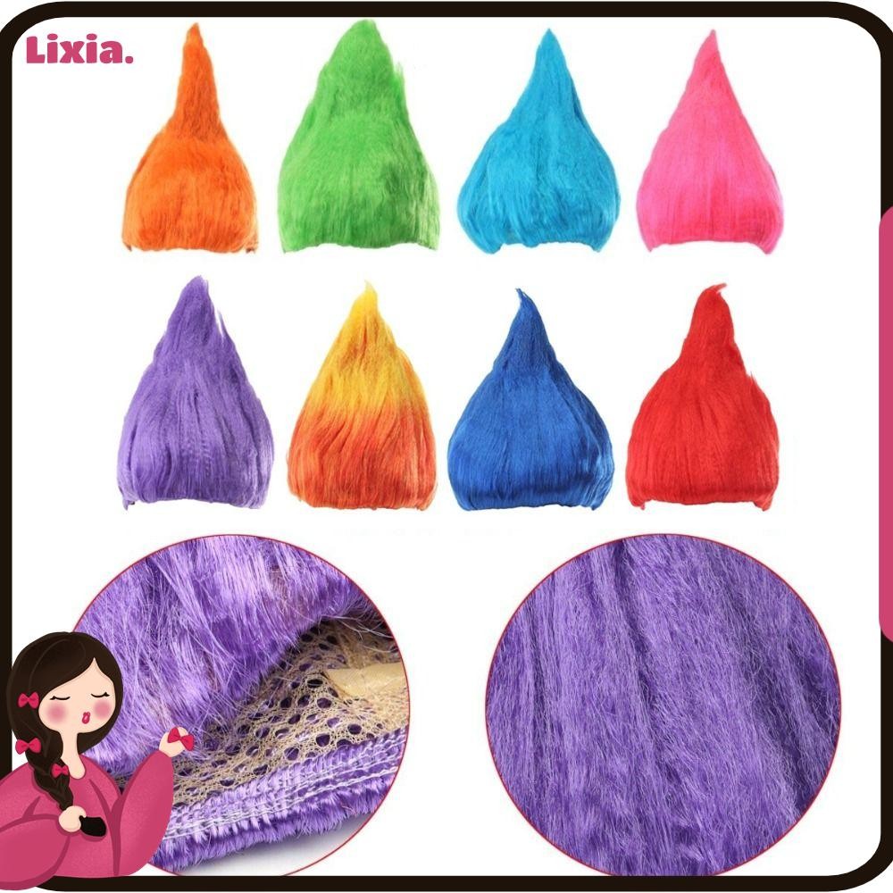 LIXIA Elf Pixie Wig, Prop Colourful Cartoon Cosplay, High Quality Troll ...