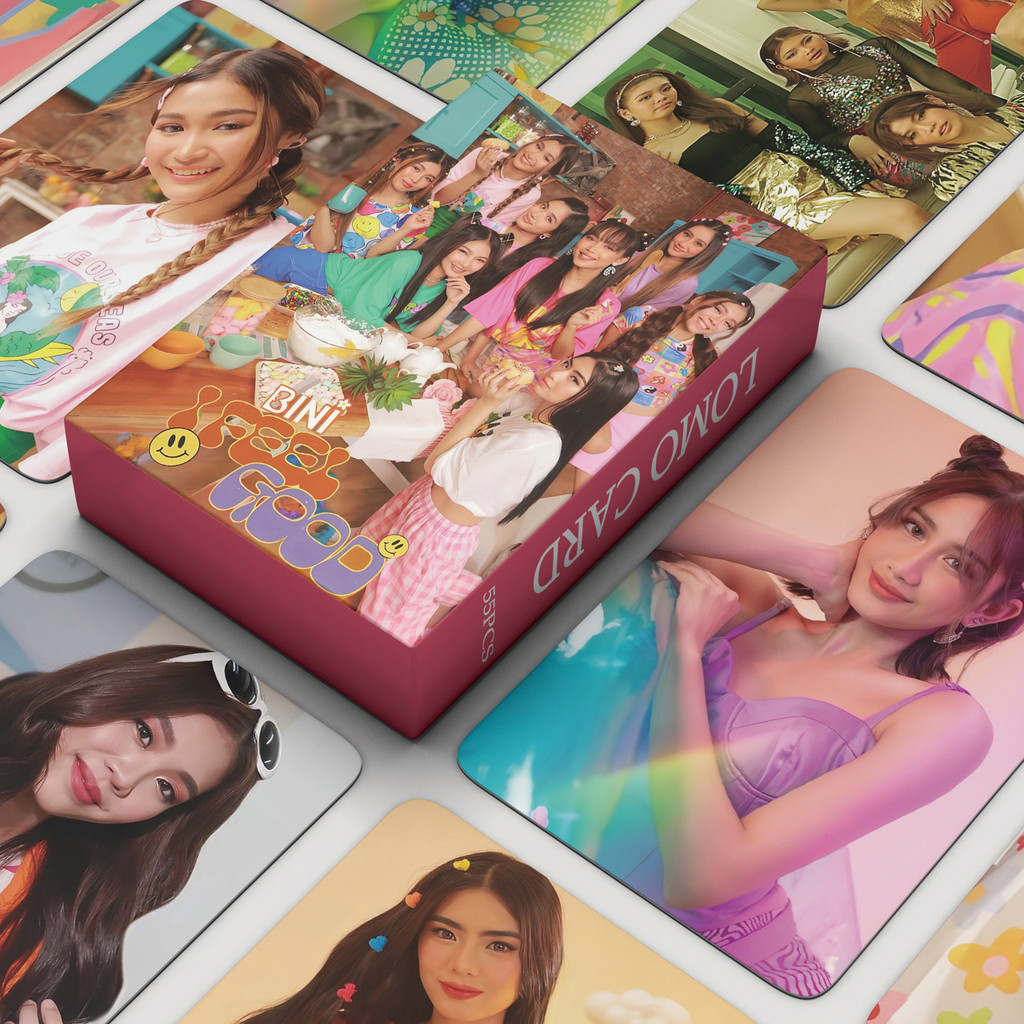 New 2024 Jollibee Photocard BINI Lomo Cards FEEL GOOD Pantropiko CHERRY ...