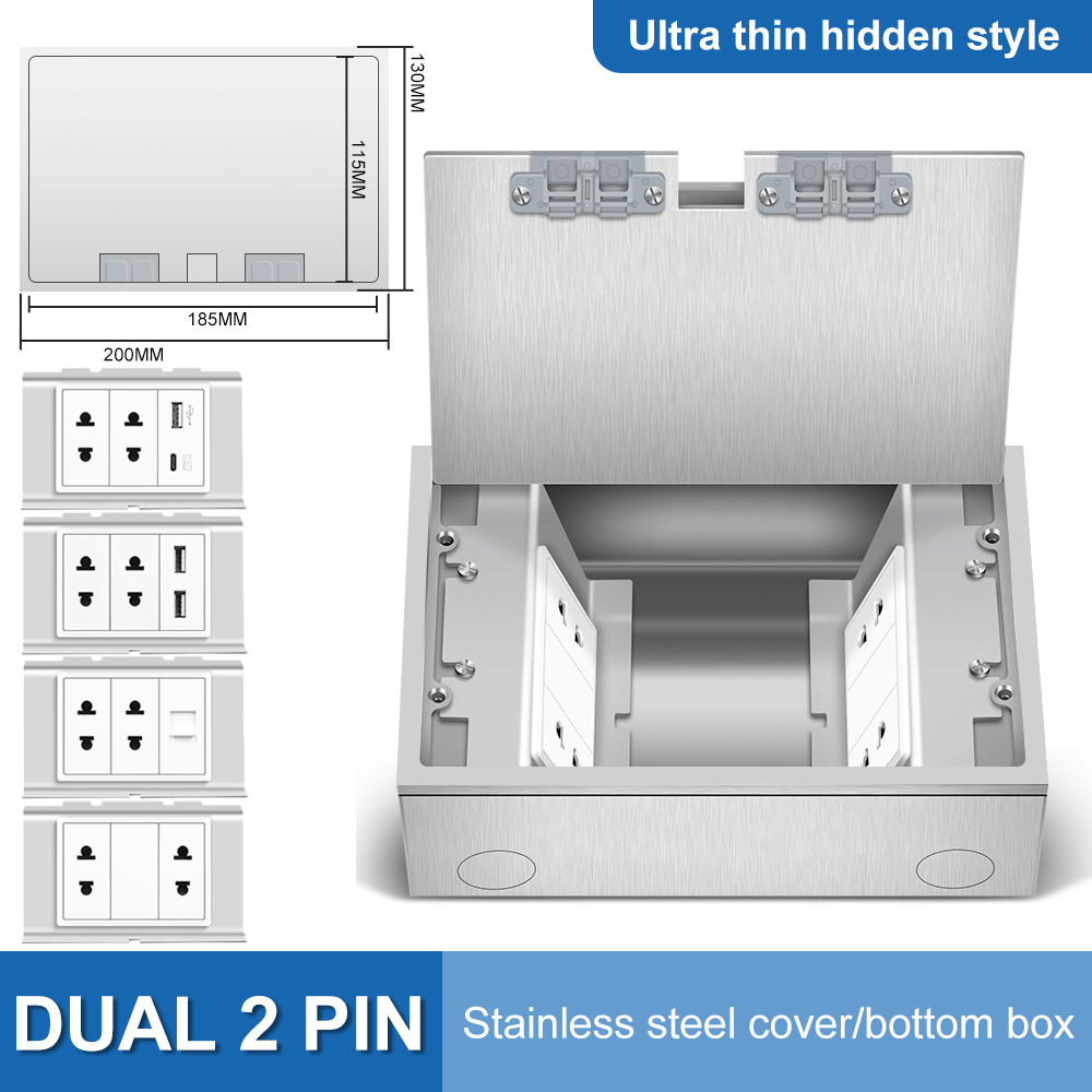 VISWE usb socket universal socket floor outlet multi socket floor ...
