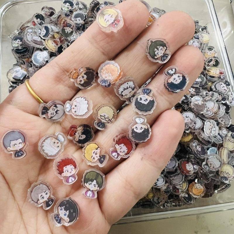 Haikyuu Cute Acrylic Charms 1cm/2cm Phone Case DIY Decoration Handmade ...